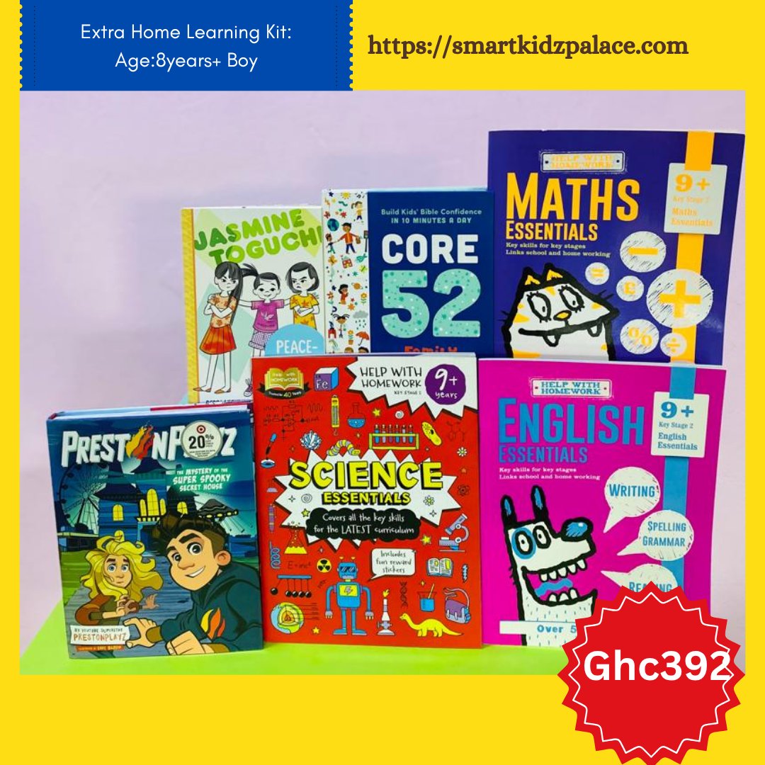 Extra Home Learning Kit Age 8years+ Boy - Smart Kidz Palace Ecommerce