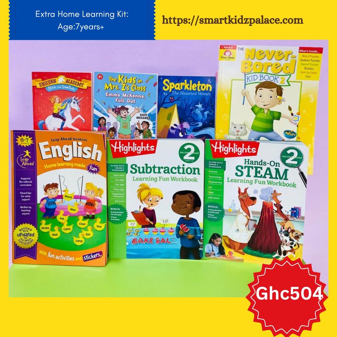 Extra Home Learning Kit For 7 Years+ - Smart Kidz Palace Ecommerce