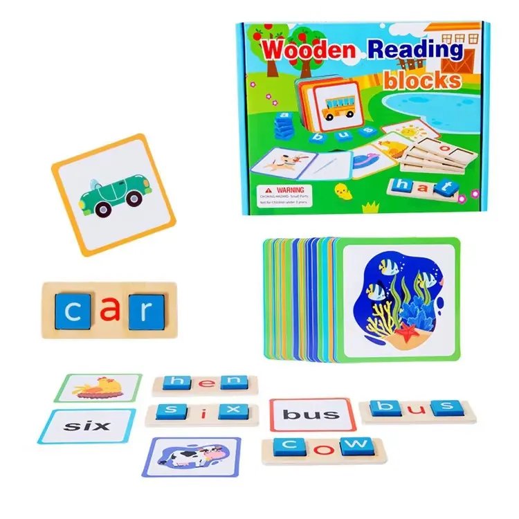 WOODEN READING BLOCKS PRACTICE FOR EARLY LITERACY - Smart Kidz Palace ...